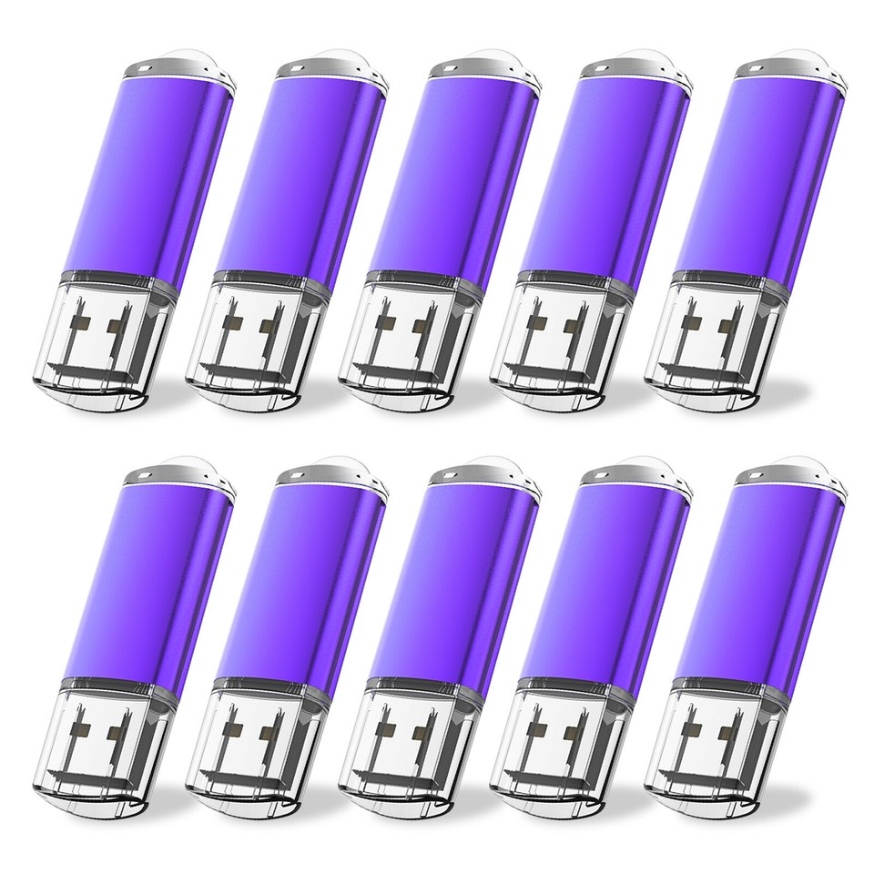 USB Flash Drive 10 Pack USB 2.0 Memory Stick 1GB 2GB 4GB 8GB 16GB 32GB ...