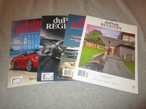 LOT OF 4 DUPONT REGISTRY MAGAZINES-APR 2024 JULY 2021-JAN 2018 DEC 2018 ...