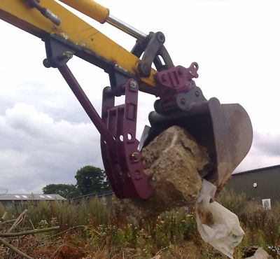 2 to 3.9ton mini digger excavator universal thumb grab | eBay UK