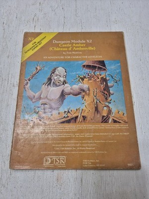 Vintage TSR D&D Dungeons Dragons Module X2 Castle Amber Chateau d ...