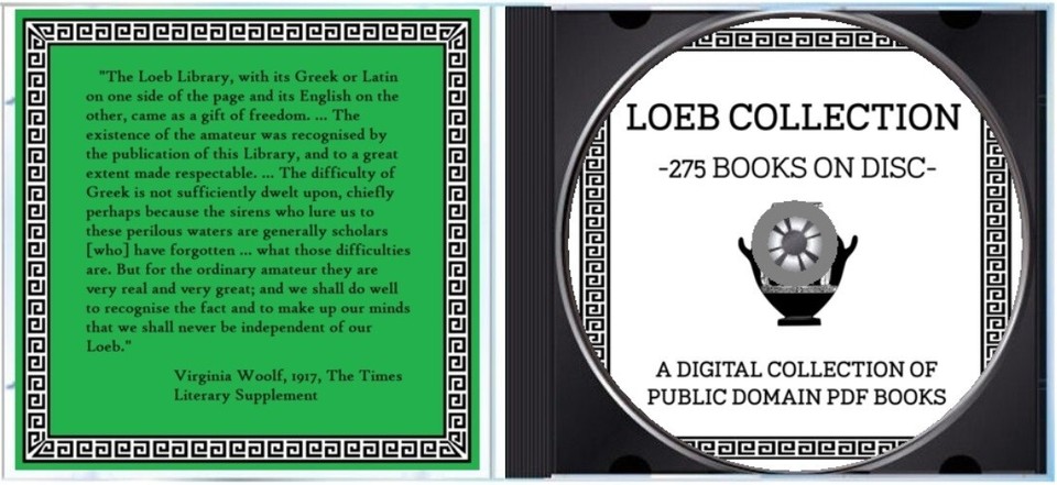 Loeb Collection on Disc - 275 Digital Books - Classical Library ...