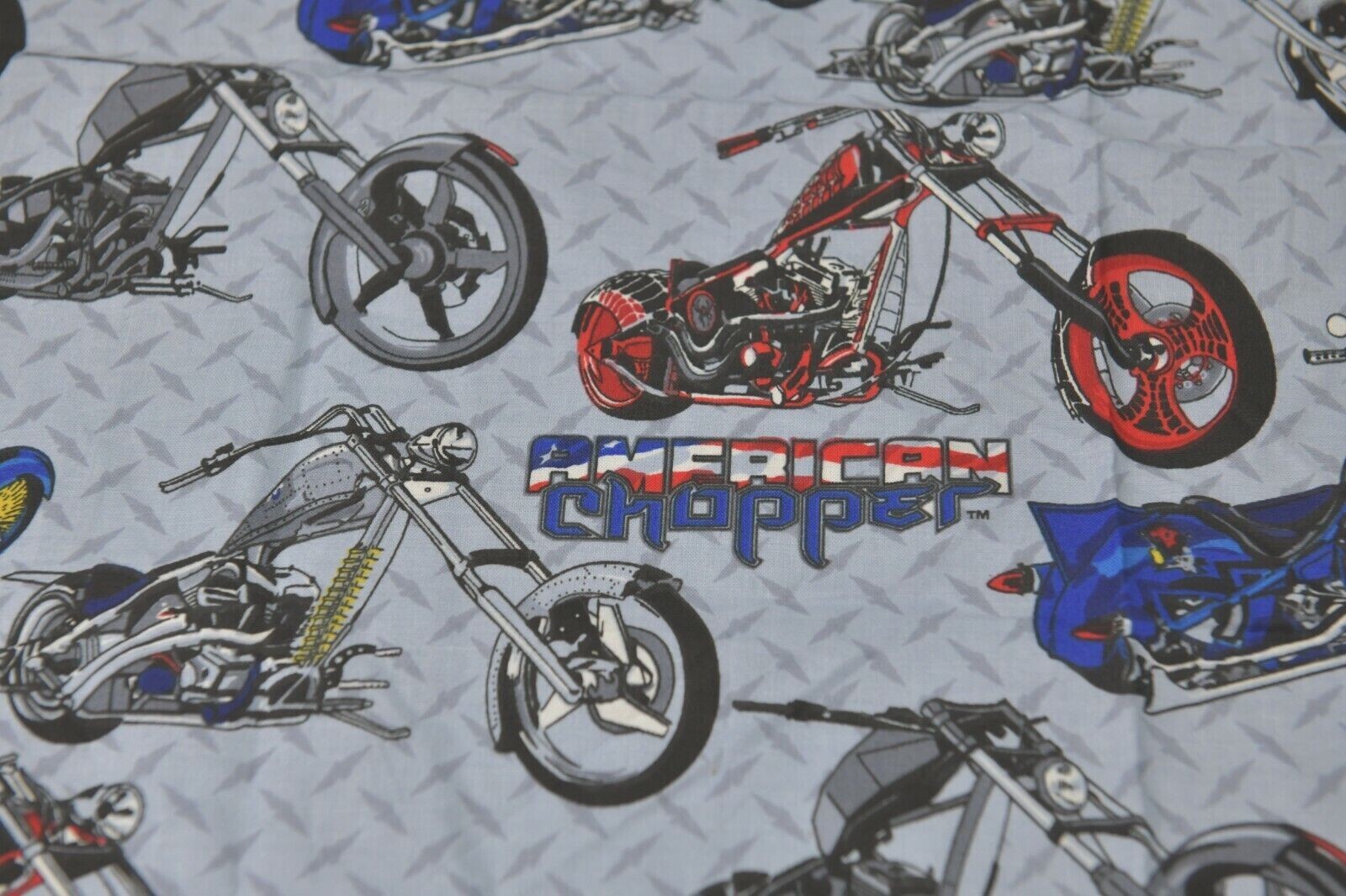 NEW! Cotton Fabric - American Chopper - 1-1/3 yard remnant | eBay