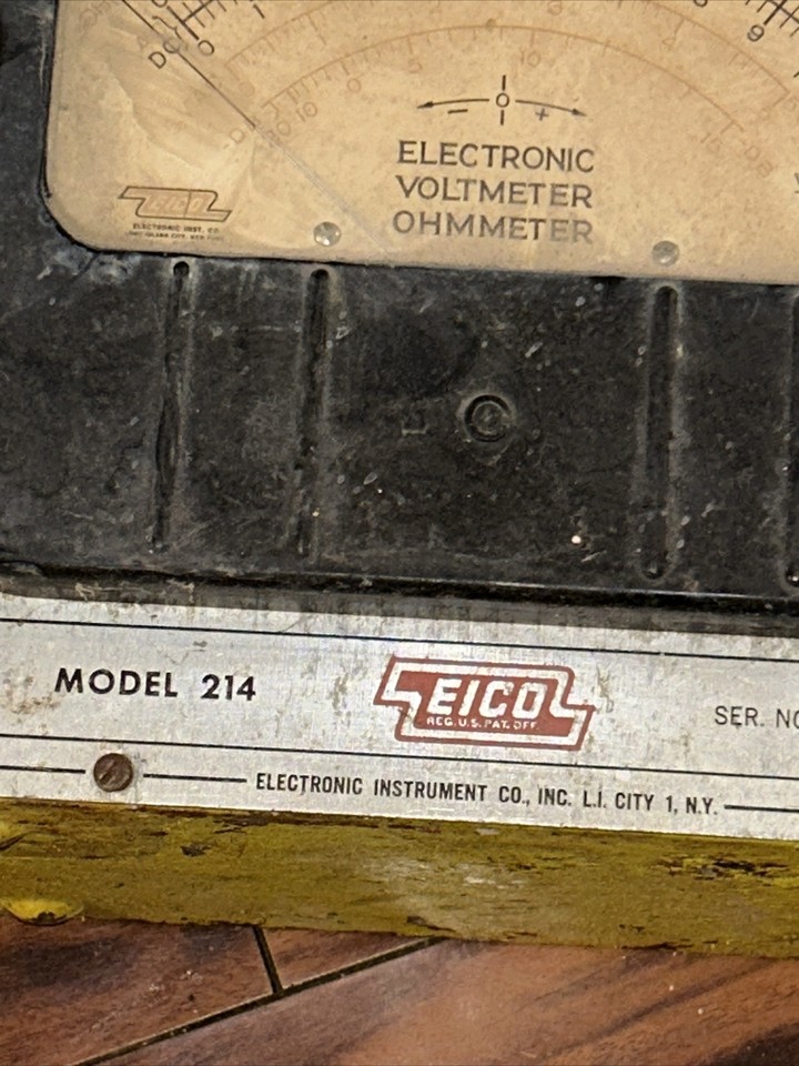 Vintage EICO Model 214 Electronic Voltmeter Ohmmeter | eBay