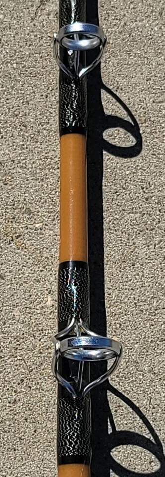 VNTG CAL-STAR FISHING ROD CUSTOM GOLD/BLK 5' 5 1/2' 15-40 LBS TEST ...