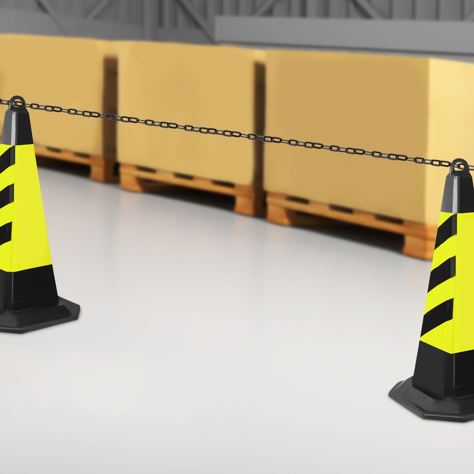 200ft Plastic Barrier Chain Safety Chain Link For Crowd Control Parking ...