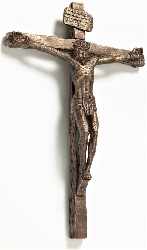 20" Realistic Crucifix - Antique Bronze Finish | eBay