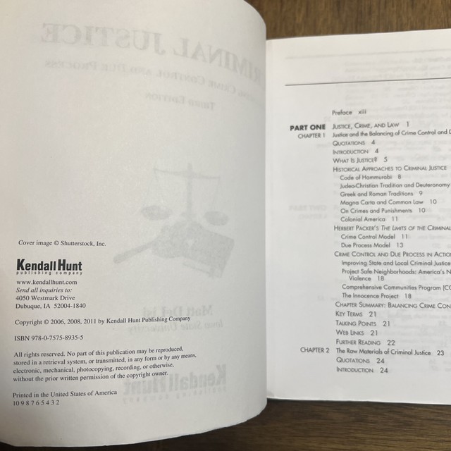 Criminal Justice : Balancing Crime Control and Due Process by Matthew ...