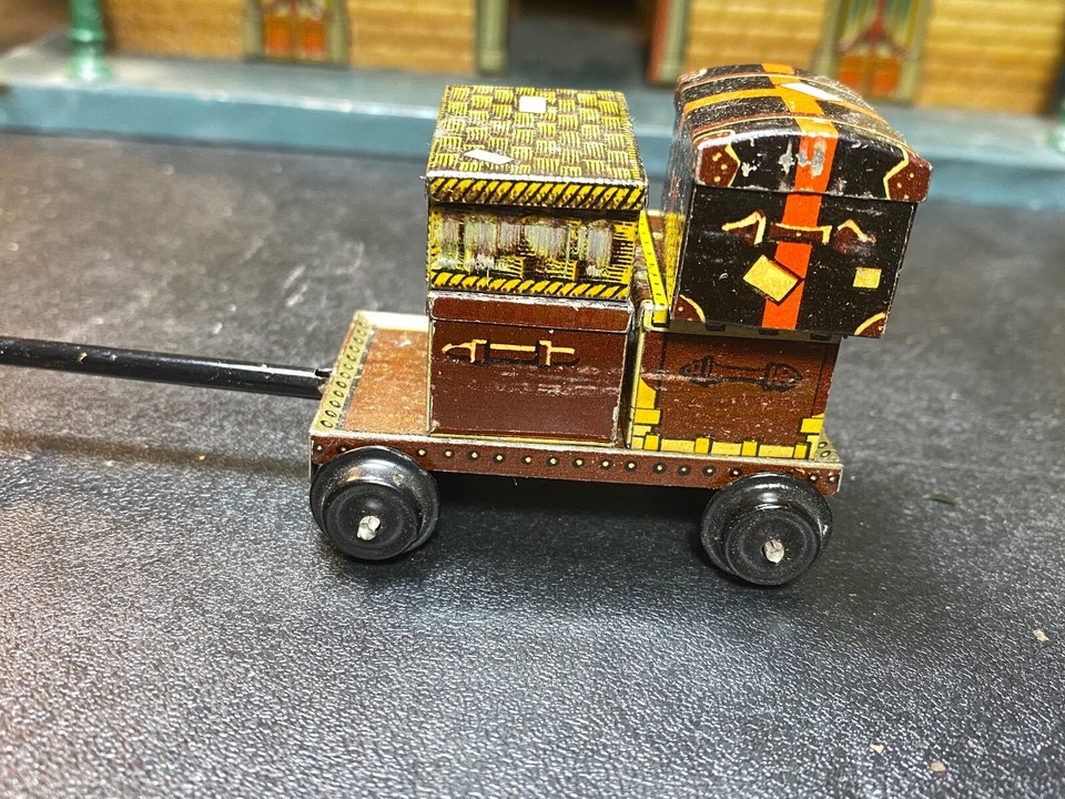 Vintage 1920s BING O Gauge Train Platform Luggage Cart Set | eBay