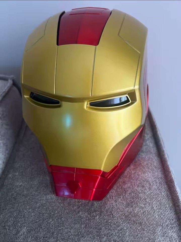 Autoking Iron Man Gold MK5 Helmet Electronic Voice Activated Open&Close ...