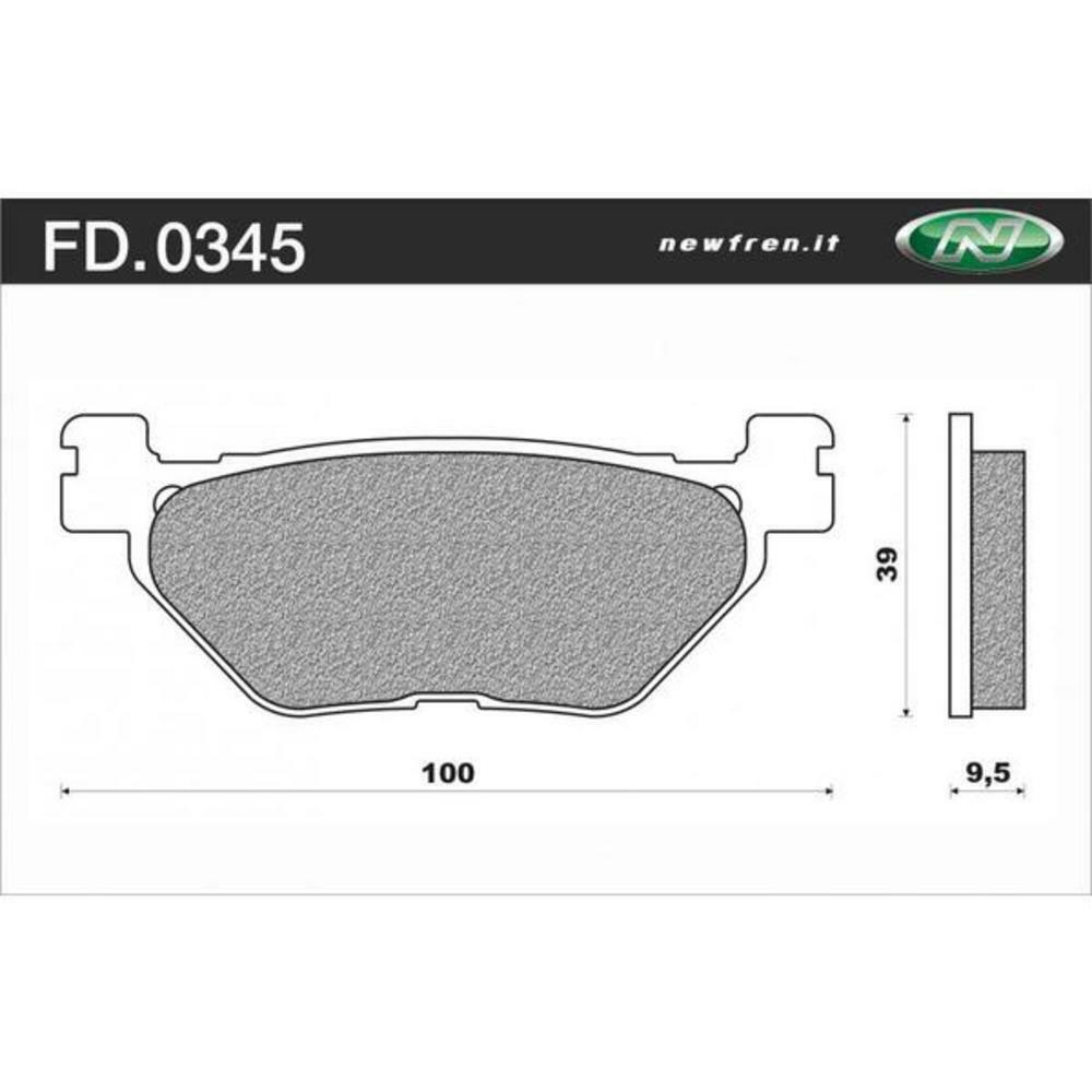 Newfren Rear Brake Pads for Yamaha VMX-17 VMAX 2009-2018 >Tour Sintered ...