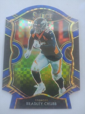 2020 Select Bradley Chubb Blue Die Cut Prizm Concourse Refractor ...