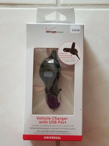 Verizon car Charger with USB Port - Charge 2 Phone at Once | eBay