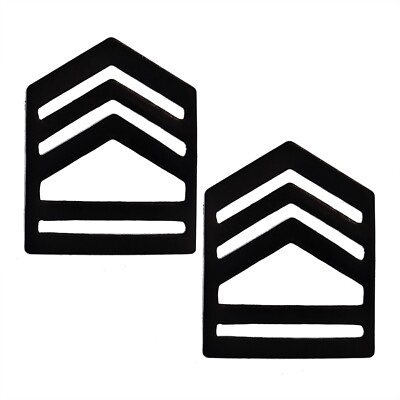 US Army ROTC Black Metal Rank - Sergeant First Class | eBay