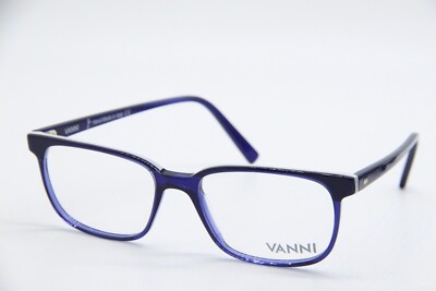 NEW VANNI V1951 A104 BLUEBERRY WHITE AUTHENTIC EYEGLASSES FRAMES 52-17 ...