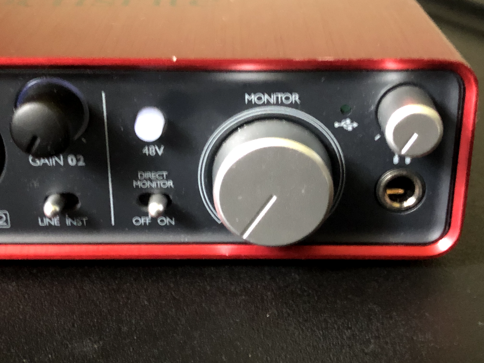 Focusrite Scarlett 2i2 Audio Interface 1st Gen | USB XLR Mic Guitar ...