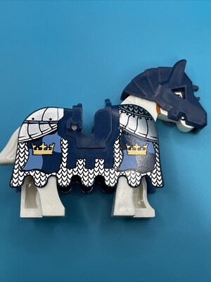 Lego Castle Horse With Barding RARE Minifigure 7094 7093 Both Clips ...