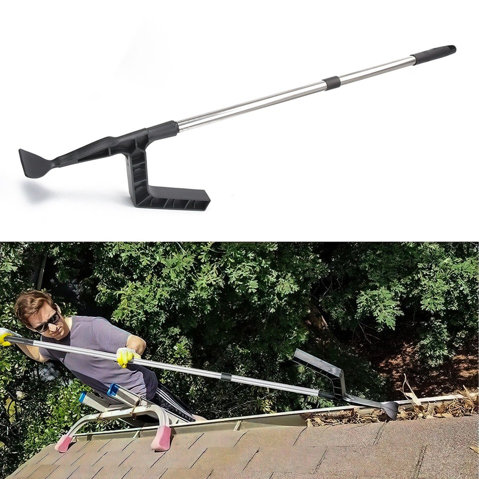 Roof Leaf Cleaner Gutter Tool Cleaning Spoon Scoop Behind Skylights ...
