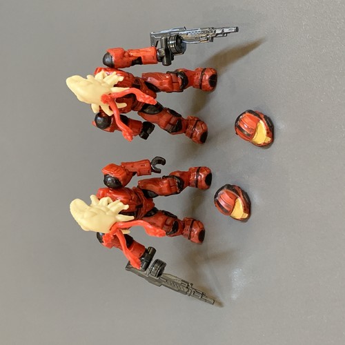 2 Pcs Rare Mega Construx Halo Spartan ELITE Flood Infection Form Pod ...