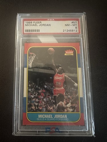 1986-87 Fleer - #57 Michael Jordan (RC) PSA 8!!! CENTERED!!! | eBay