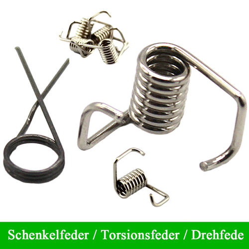 Schenkelfeder Torsionsfeder Drehfede Spannfeder StahlFeder ...