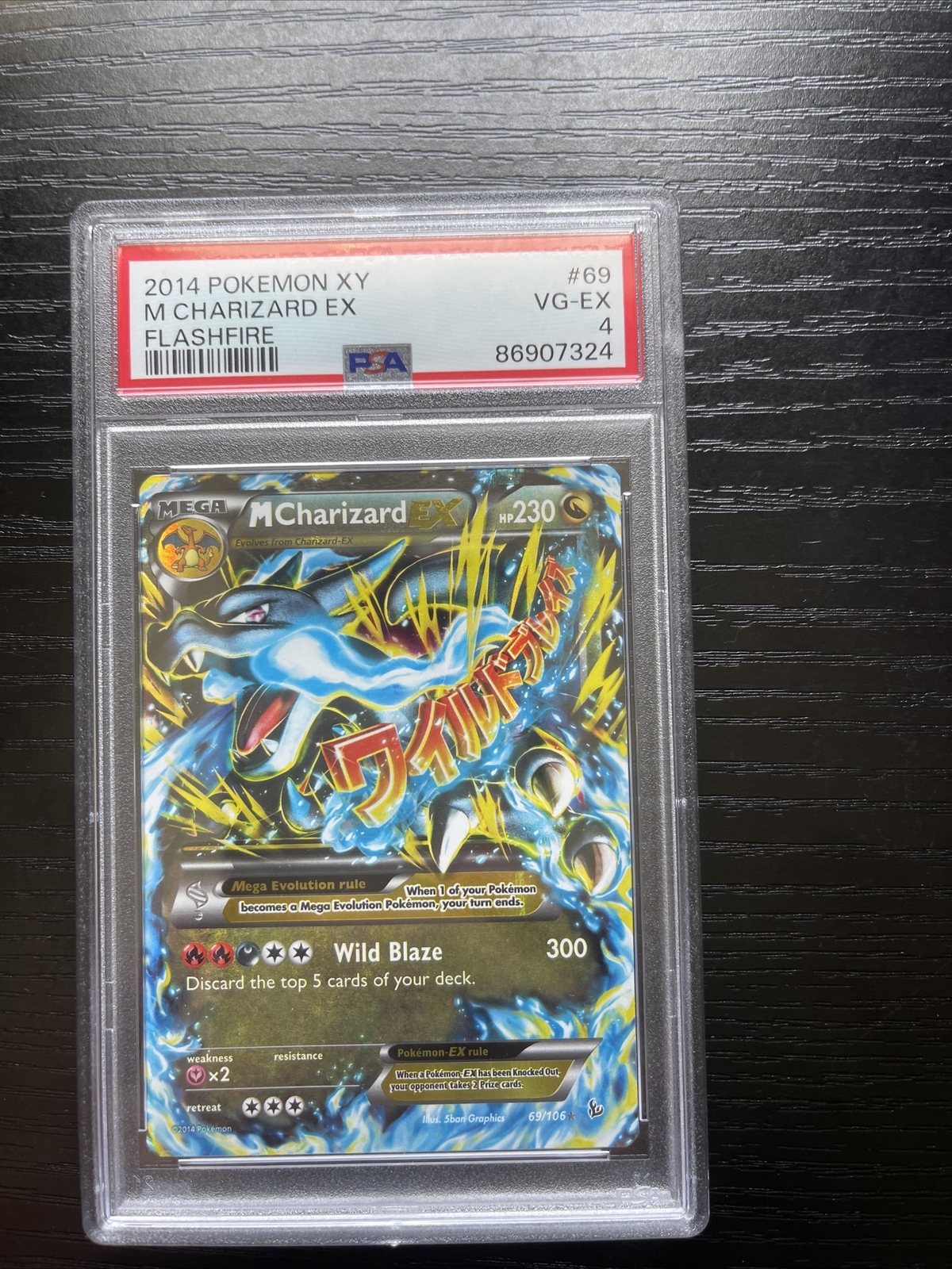 Pokemon M Charizard EX 69/106 Flashfire Ultra Rare PSA 4 | eBay