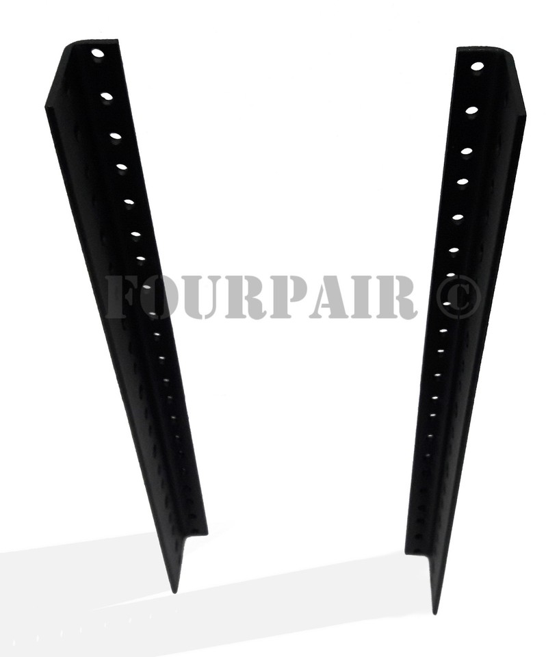 5 Space 5U (8.75") Steel Rack Mount Rail Pair Road Case Amp Mixer 10-32 ...