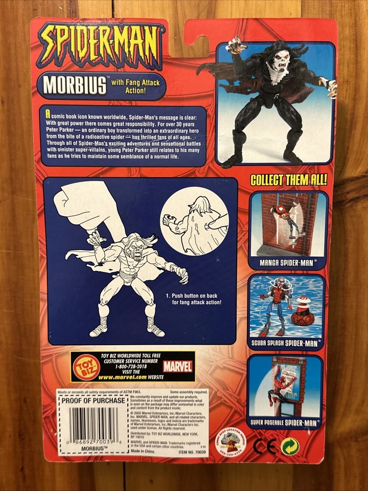 2002 Spider-Man Classic Series 5: Morbius Action Figure (ToyBiz) SEALED ...