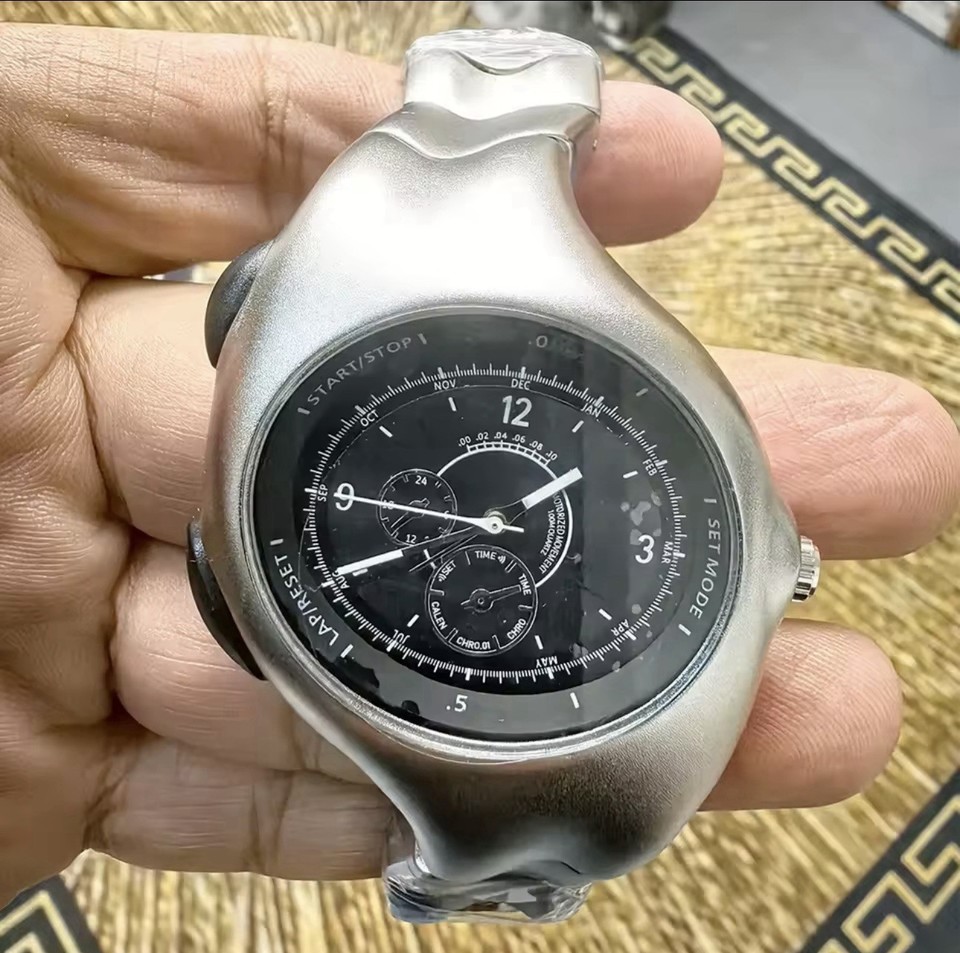 Alien Twisted Y2K Watch – Retro Digital Stainless Steel Wristwatch ...