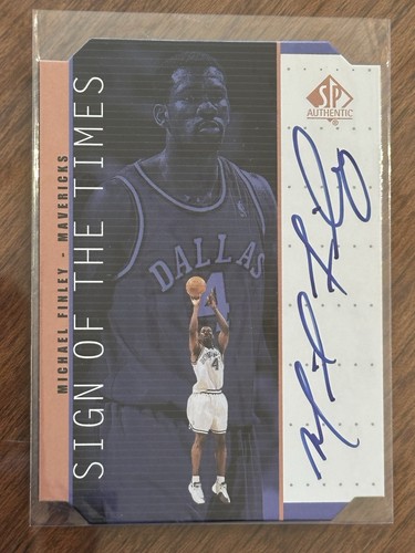 1998-99 SP Authentic Sign of the Times Bronze Michael Finley Auto ...