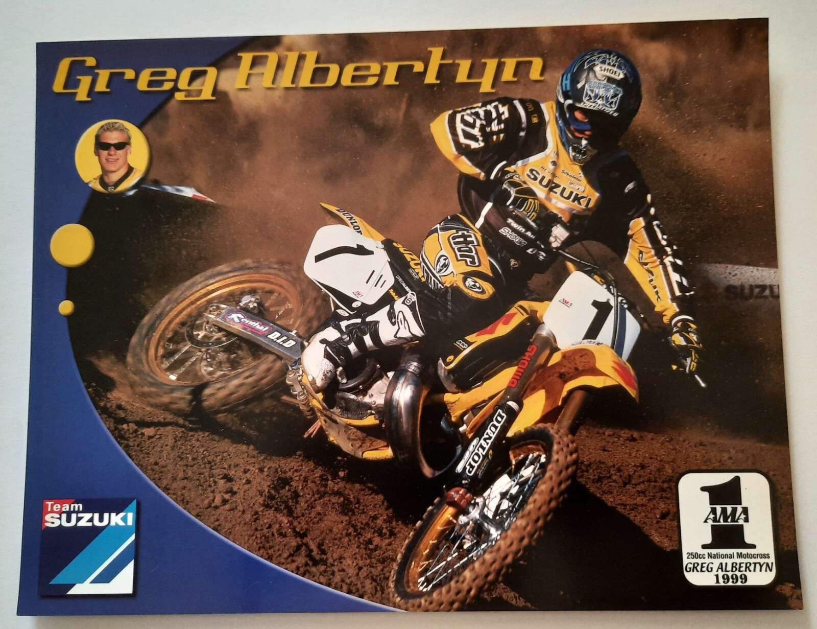 Vintage Poster Card 2000 Greg Albertyn Suzuki RM250 Motocross ...