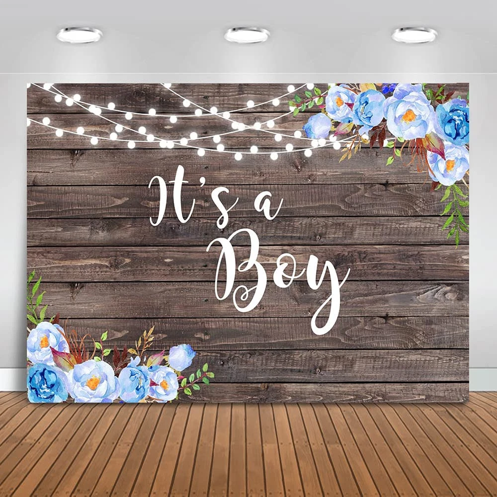 Boy Baby Shower Backdrop