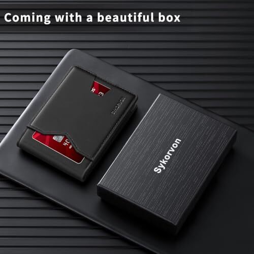 Real Leather Wallet for Men,Slim Bifold Wallet Minimalist Front Pocket ...