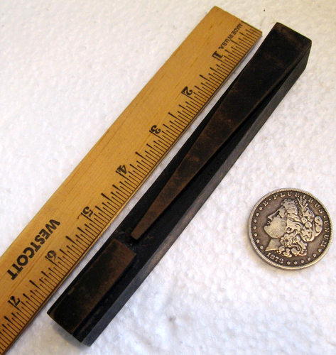 Vintage Letterpress wood type Exclamation Point 5" Gothic style w/ nice ...