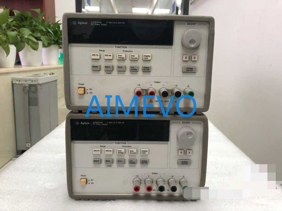 HP/Keysight Agilent E3634A 200W DC Power Supply 0-25V, 7A / 0-50V, 4A ...
