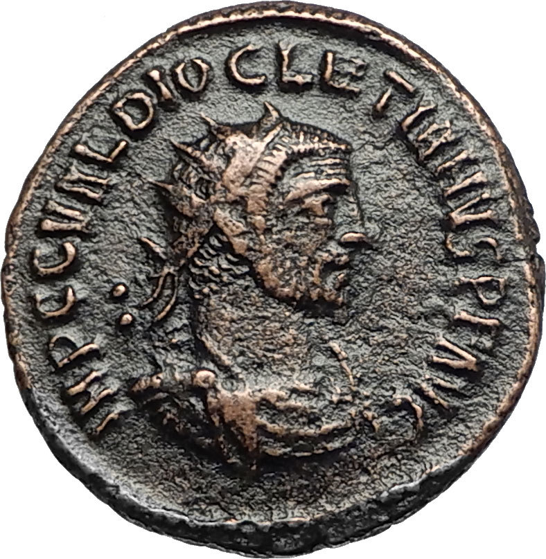 DIOCLETIAN Authentic Ancient 285AD Roman Antioch Coin JUPITER ...