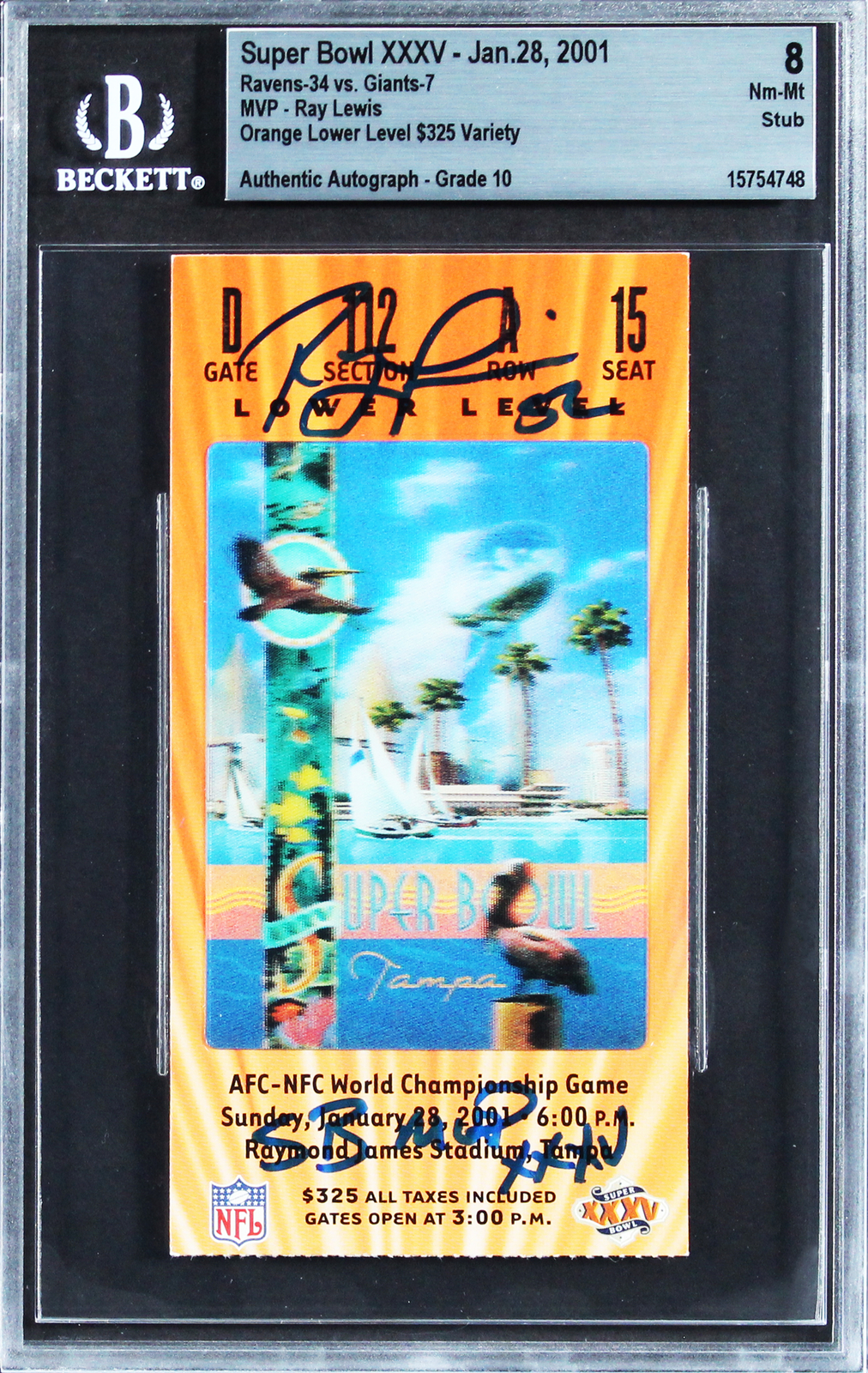 Ray Lewis | Autographed Football Memorabilia & NFL Merchandise