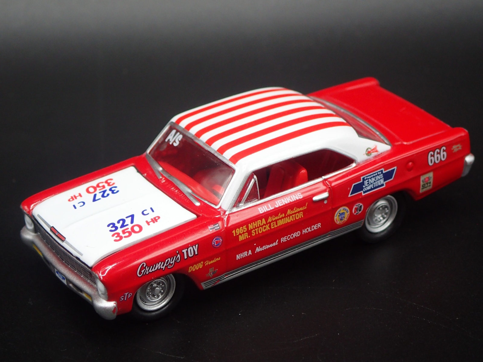 1966 CHEVY CHEVROLET NOVA BILL JENKINS GRUMPYS TOY 1:64 SCALE DIECAST ...