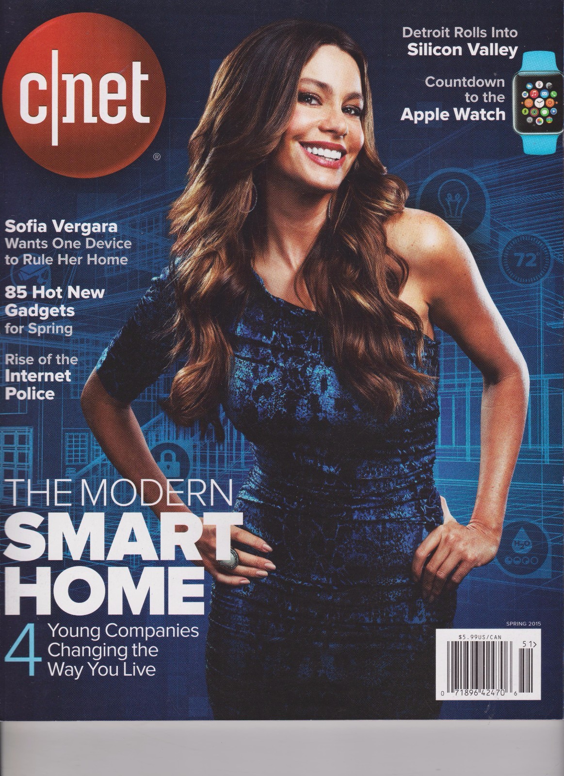 CNET MAGAZINE SPRING 2015, SOFIA VERGARA, THE MODERN SMART HOME. | eBay