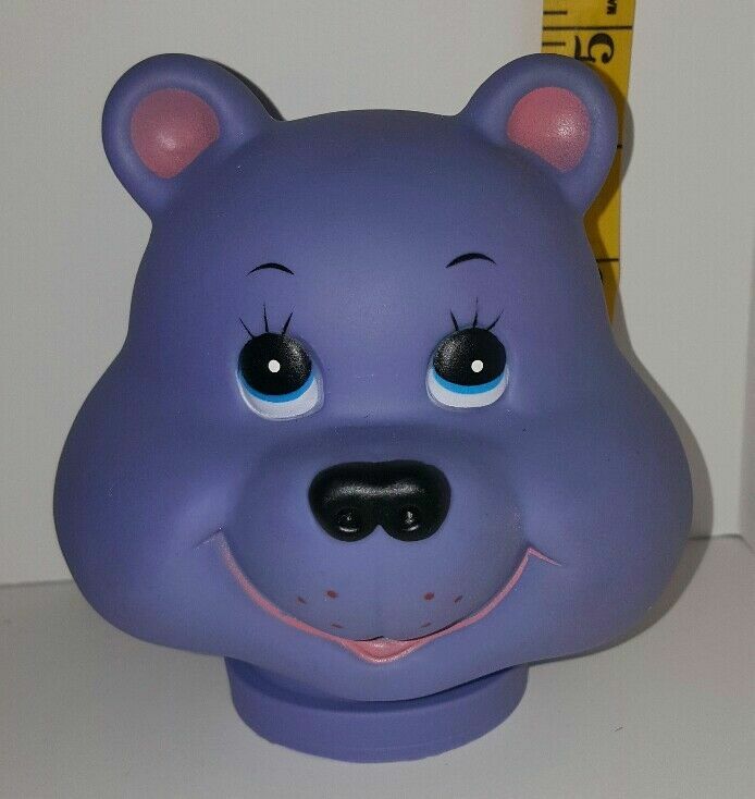 Vtg Darice Bear Babies Purple 5 Inch Plastic Doll Head DB-1 1994 ...