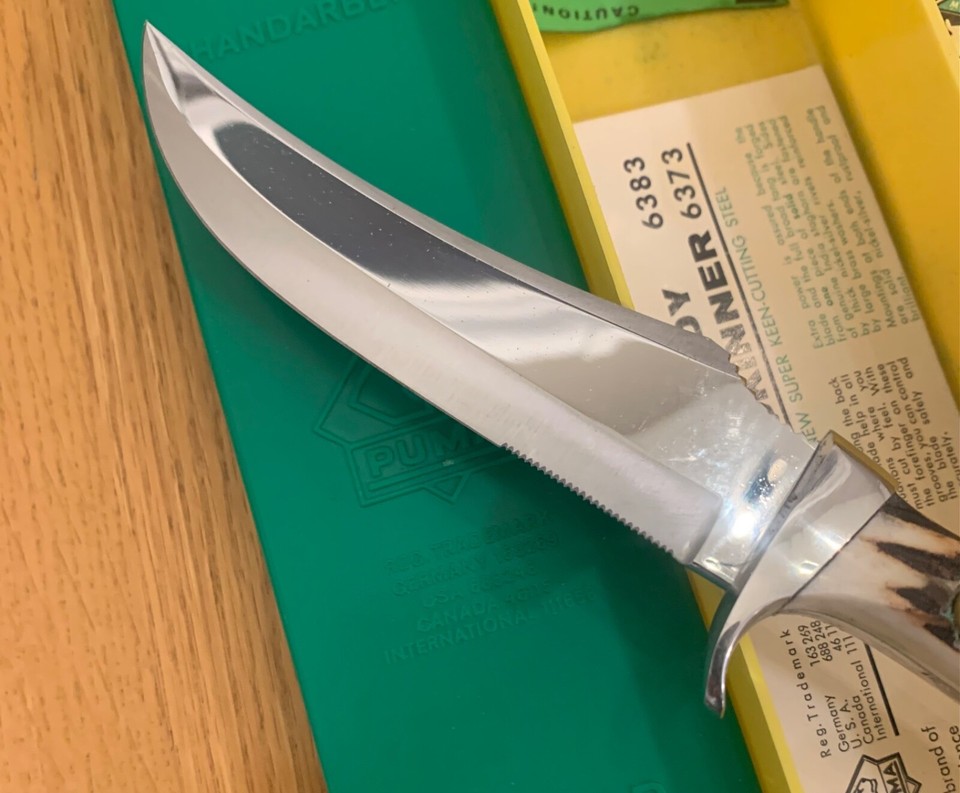 1972 STAG PUMA SKINNER 6393 KNIFE WITH SHEATH NEVER USED IN BOX | eBay