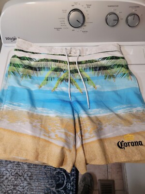 Corona Extra Beer Swimming Trunks Men's Size 2XL Board Shorts Swim ...