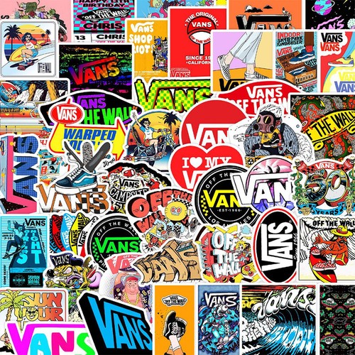 50pcs Color Vans Fashion Laptop Waterproof Skate Phone Stickers | eBay