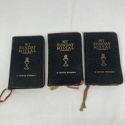 3 My Sunday Missal Explained Father Stedman Latin Tridentine Mass 1956 ...