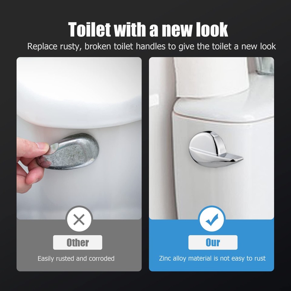 Toilet Handle Replacement Parts, Toilet Tank Flush Lever for TOTO ...