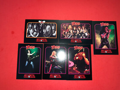 Dio - Mega Metal Cards - 6 Cards - #'s 15-20 - Impel Marketing | eBay