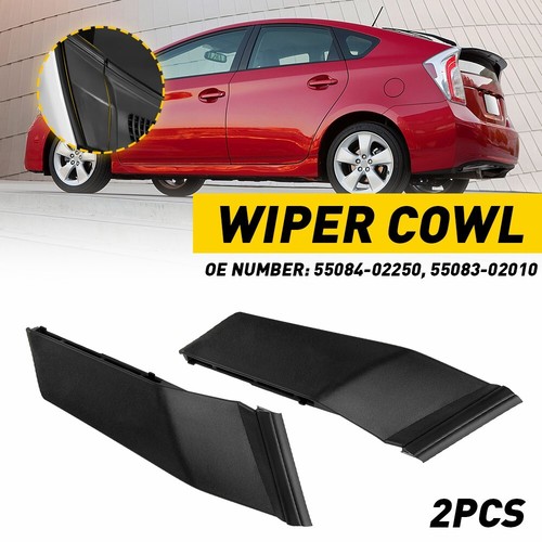 1 Pair Front Wiper Side Cowl Extension Cover Trim For Toyota Corolla ...