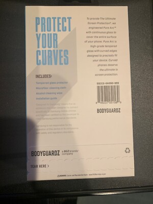 Bodyguardz Curved Glass Screen Protector Pure ARC Samsung Galaxy S9 ...