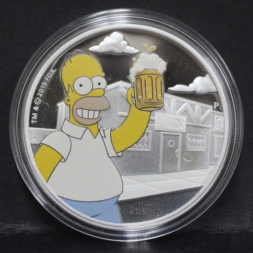 Tuvalu 2019 The Simpsons - Homer Simpson Silver Coin | eBay