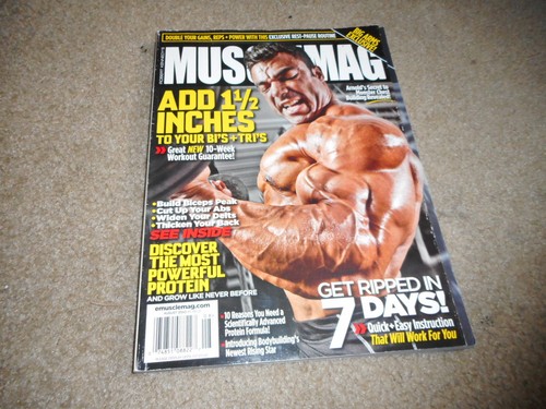 AUG 2010 vintage bodybuilding magazine MUSCLEMAG INTERNATIONAL | eBay