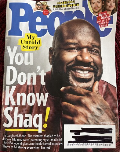 December 5 2022 ~ PEOPLE MAGAZINE ~ Shaquille O'Neal COVER | eBay